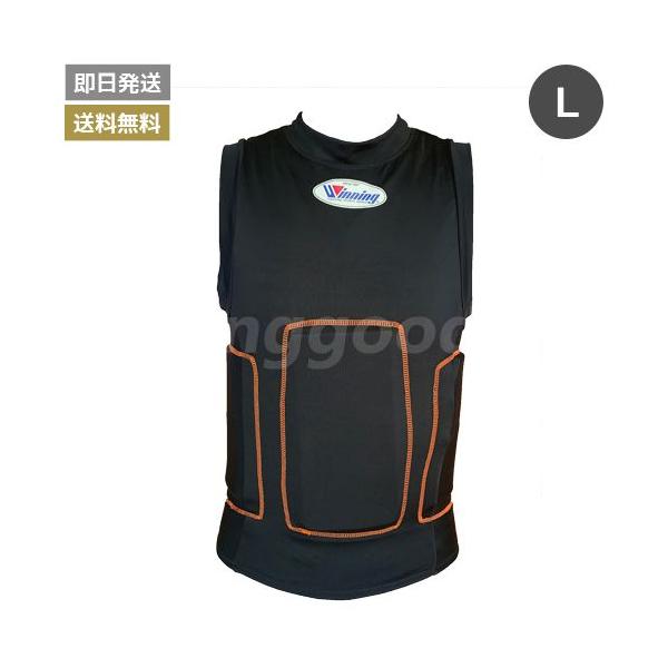 メーカー：Winning/ウイニング商品番号：RIB3商品名：リブプロテクター（シャツタイプ）サイズ：Lサイズ素材：【表地】ポリエステル　　　【パッド部】ポリウレタンカラー：ブラック重量：200グラムスパーリング中に着用することで肋骨を保護...