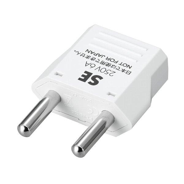 ●出張や海外旅行の必需品です。●海外で日本の電気製品を使うための変換プラグです。【仕様】●出力プラグ形状（オス）：タイプSE●入力ソケット形状（メス）：タイプA●主な対応国：ドイツ・フランス・スペイン・オランダ・中国・韓国など●海外での名称...