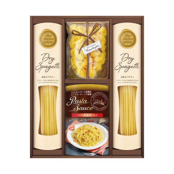 ミシュランプレート掲載店、ル・トア・ド・パリ監修のパスタソースは、ゆでたパスタにあえるだけの簡単調理で本格的な味わいのパスタがいただけます。■スパゲティ130g×2個・マカロニ(コンキリエ)70g×1個・あえるパスタソース100g(ペペロン...