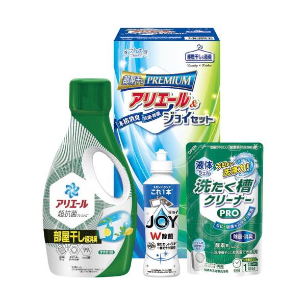 優れた本格消臭で部屋干しに最適なアリエールとダブル除菌の食器洗剤ジョイが入ったランドリー&amp;キッチンセットです。■700gアリエールジェル部屋干し超消臭・170ml除菌ジョイ各1本・200g液体洗たく槽クリーナーPRO1個■箱サイズ:...