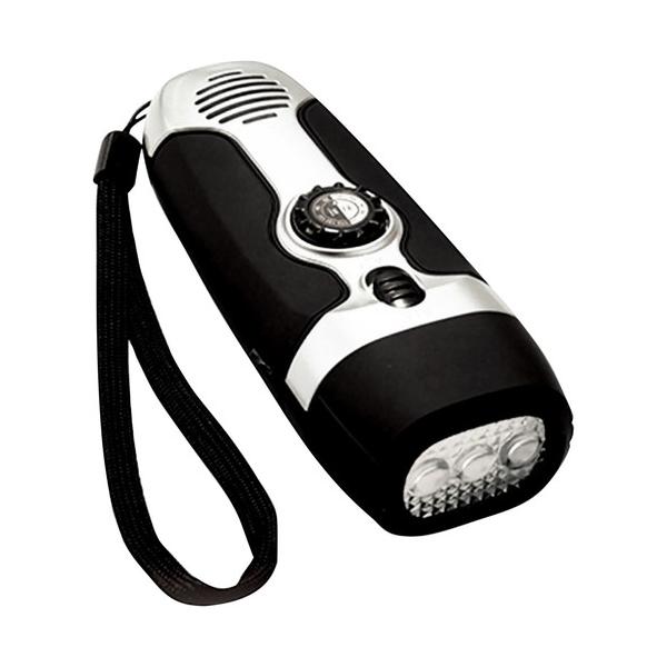 手回し充電なので乾電池不要。USB充電(入出力)対応。緊急時には、スマートフォンなどの機器に充電することもできます。ワイドFM対応。付属品/USB充電用接続ケーブル、充電容量/800mAh■14.5×5.8×4.2cm・ABS樹脂、ポリスチ...