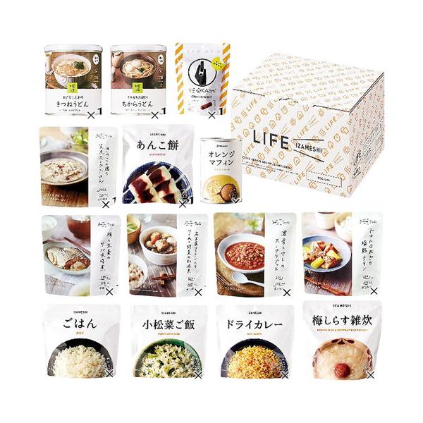 食べない備蓄食から、おいしく食べる長期保存食へ。「イザメシ」は、突然の災害時に備えた長期保存食です。おいしさにこだわり、豊富なメニューをとりそろえ、そして、様々なシーンにとけ込むデザイン性にもこだわりました。アルファ化米やちからうどんなど9...