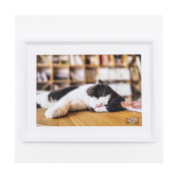 ●フレーム外形寸法（タテ×ヨコ×厚みmm）：337×442×22●マット窓サイズ（mm） ：239×350● 最大収納サイズ（mm） ：315×420●本体重量：700g●フレーム：木製（MDF）（フィルム貼）（15mm巾）●マット：Vカッ...