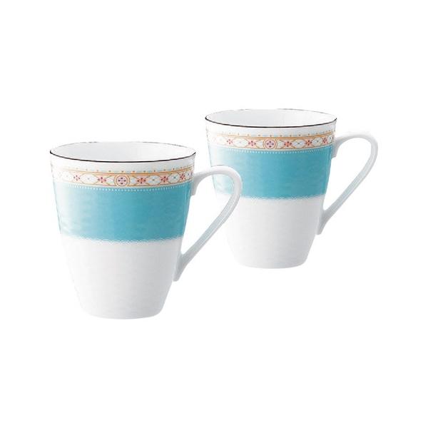 清涼なターコイズブルーに繊細な白盛が愛らしく、小花を纏う菱文様がほんのりと和を感じさせます。■マグ(約295ml)(約85×93mm)×2■材質:磁器■箱サイズ:約122×218×114mm【用途】引出物 結婚祝 出産祝 仏事 快気 新築 ...
