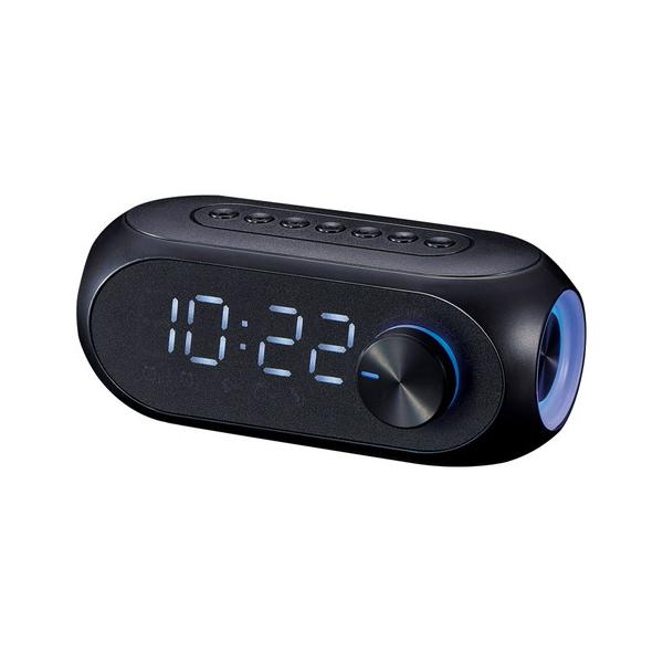 スマートフォンやタブレットとワイヤレスで簡単接続。お好きな音楽を手軽に楽しめるワイヤレススピーカー機能付の多機能時計です。○時計○アラーム○AUX端子入力○ワイヤレススピーカー○イルミネーション○Micro SDカードスロット■本体(約73...