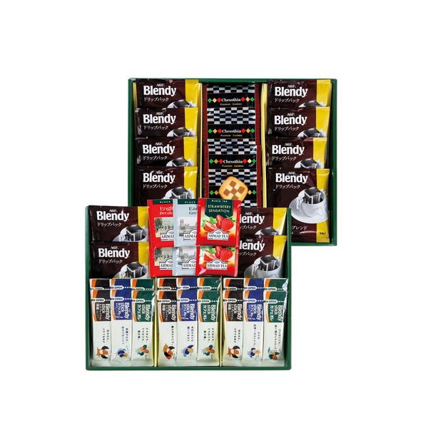 味にこだわるＡＧＦドリップコーヒーや、お湯を注ぐだけの手軽なスティックコーヒーをセット。クッキーや紅茶も含めたバラエティーに富んだ詰合せギフトです。■チェスティアクッキー×15、ＡＧＦブレンディコーヒードリップ式7g×12、紅茶(アールグレ...