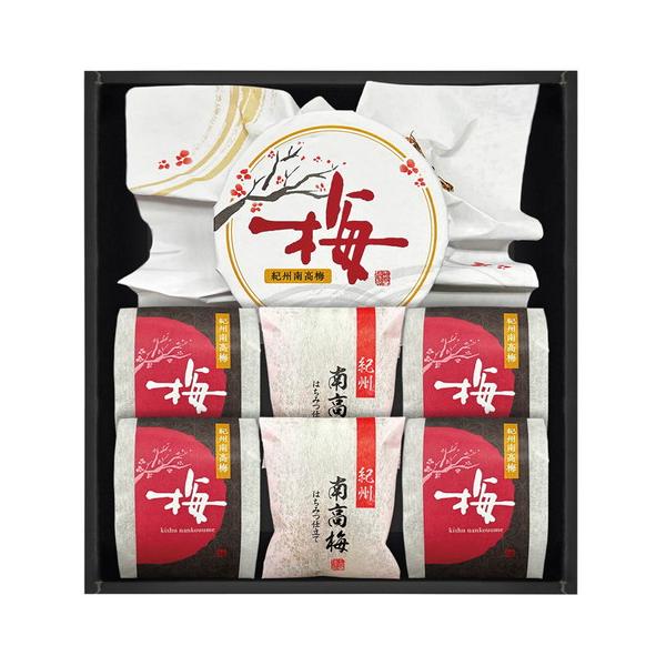 本場紀州産南高梅の果肉たっぷりの最高グレードを使い、塩分を従来よりカットしはちみつを加えた甘口で食べやすい梅干しの詰合せ。■紀州南高梅80g×1、紀州南高梅18g×4、紀州南高梅9g×2■箱サイズ:21×20×4cm【用途】引出物 結婚祝 ...