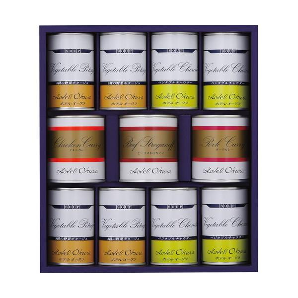 世界中の賓客をおもてなししてきたホテルオークラの味がお楽しみいただけます。ホテルの味でありながら温めるだけのお手軽さが魅了のもらってうれしいギフトです。■ベジタブルチャウダー・8種の野菜ポタージュ各160g×各4、ビーフストロガノフ・ポーク...