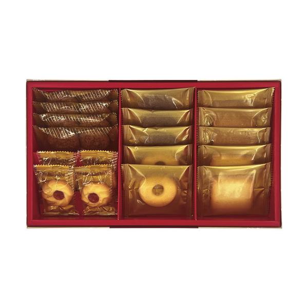 ジビエ料理の第一人者、榎本実監修の焼菓子詰合せ。■珈琲ココナッツ(2個入)×4、ミニラズリン×4、カフェラングドシャ×3、ココアリング×3、豆乳リング×2、ラングドシャ×2■箱サイズ:31.6×18×4.2【用途】引出物 結婚祝 出産祝 仏...