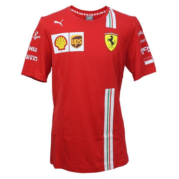 Ferrari Team Wear 〜 PUMA FERRARI コレクション 〜【2020年モデル シャルル・ルクレール仕様】フェラーリF1チーム レプリカ Tシャツサイズ（cm）インポートサイズのため大きめXS 着丈65 身幅45 肩幅...