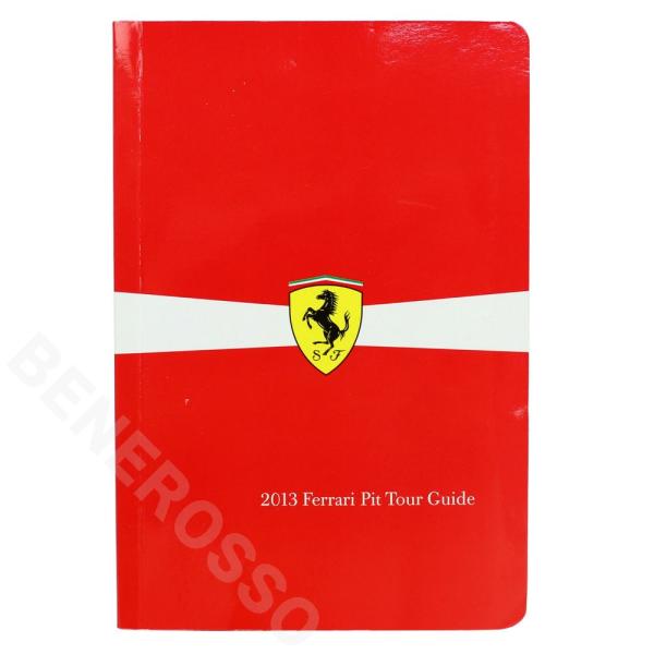 〜 フェラーリ・オフィシャル・ドキュメント 〜Ferrari Formula 1 Clubで配布された2013年版のピットツアーガイドの冊子です。冊子の中には写真付きでチームのことからF1のルールなどが紹介されています。フェラーリ・ファンに...
