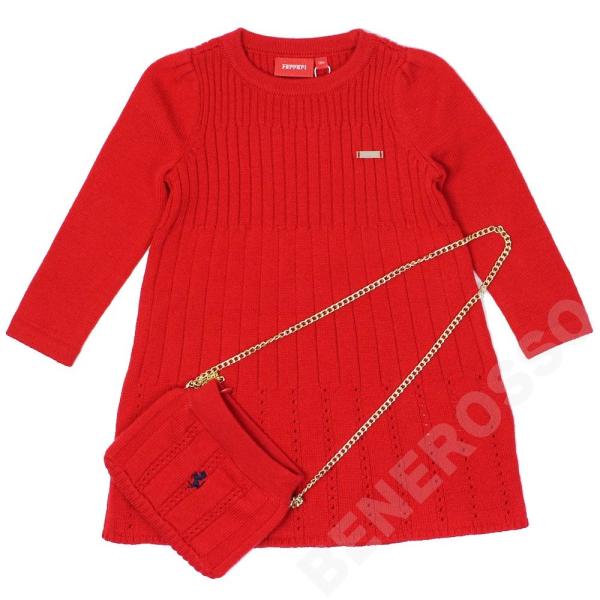 フェラーリ社が自らプロデュースし、販売を手掛けるフェラーリ社純正商品赤ちゃん用ワンピースサイズ(cm)18ヶ月　着丈45 身幅26 肩幅19 袖丈30　ポシェット 15×12cm、チェーン全長76cm(調節可)　※年齢は目安。通常着用してい...