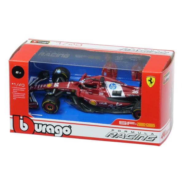 スクーデリア フェラーリ HP SF25【通常版】・グランプリ：2025年・マシン名　：Ferrari SF-25・ドライバー：シャルル・ルクレール　No.16・タイヤ　　：ミディアム■商品スペック対象年齢：6歳以上メーカー：BBURAGO...
