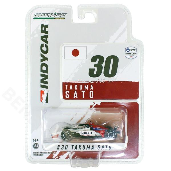 佐藤琢磨選手の2021年1/64スケールのミニカー。Rahal Letterman Lanigan レーシングの「SHIELD」スポンサー仕様。ブリスターパックにミニカー1台と紹介カード入り。■商品スペックGreenLight（ダイキャスト...