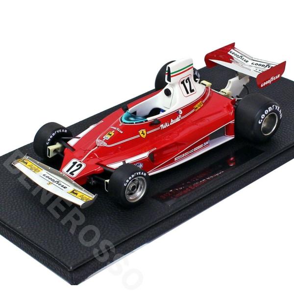 ・グランプリ：1975年・マシン名　：Ferrari 312T・ドライバー：ニキ・ラウダ■商品スペックメーカー：TOPMARQUES（レジン製）GP REPLICASシリーズスケール：1/18ボディカラー：レッド透明ケース：なし開閉：なし台...