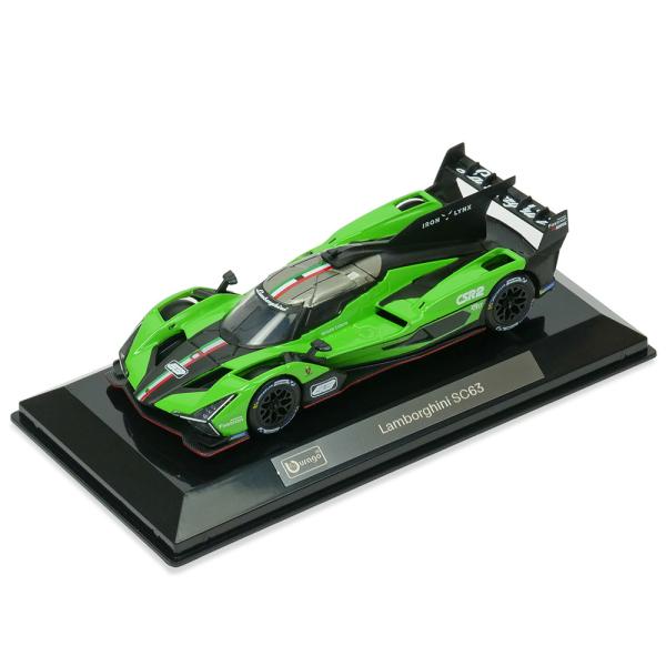 ブラーゴ製 1/43スケール SC63 モデルカー■スペックBBURAGO(ブラーゴ)ダイキャスト製スケール：1/43ボディカラー：グリーン可動パーツ：なし透明ケース：あり台座：あり外箱：あり中国製品番：BUR38315対象年齢14歳以上4...