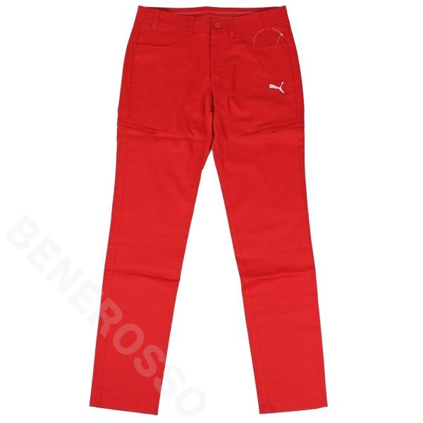 〜 フェラーリ クルー支給品 〜2016年のフェラーリF1チームの支給パンツ真っ赤なロングパンツでしっかりとした生地の1本スクデットマークは無く、左脚の付け根にプーマキャットが刺しゅう両脚の付け根の外側にはファスナーポケット付き裾上げされて...