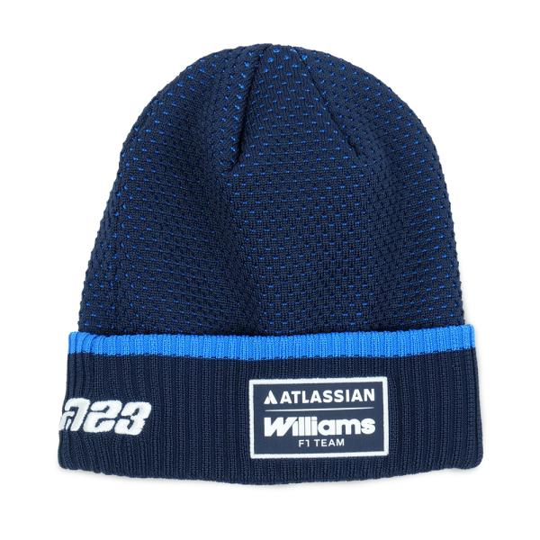 Atlassian Williams F1 Team 2026 ビーニー コレクション【A.アルボン版/No.23/ニット帽】■商品スペックメーカー：NewEraカラー：ネイビーサイズ：フリー素材：ポリエステル67％、ナイロン33％　刺繍糸...