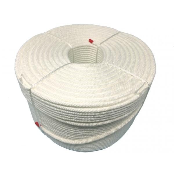 金剛打ち　ビニロンロープ　6ｍｍ　300Ｍ　巻き屋内外ともに一般的に使用され、屋外のテントや店舗日除けなどを支えているのもこの紐です。用途としてもスポーツ、テント、漁業、工業資材、日曜大工、野外活動、など多岐にわたる分野で利用されています。...