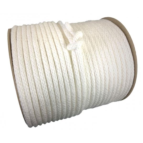 金剛打ち　ビニロンロープ　8ｍｍ　100Ｍ　巻き屋内外ともに一般的に使用され、屋外のテントや店舗日除けなどを支えているのもこの紐です。用途としてもスポーツ、テント、漁業、工業資材、日曜大工、野外活動、など多岐にわたる分野で利用されています。...