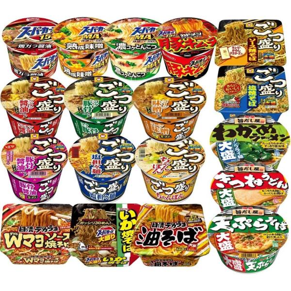 カップ麺 大盛り 詰め合わせ 12種 12個セット ラーメン カップラーメン ごつ盛り まとめ買い 箱買い 非常食 防災 レトルト食品 常温保存 備蓄 夜食 焼きそば やきそば うどん そば大盛りのカップ麺12種類詰め合わせセットです。バリ...