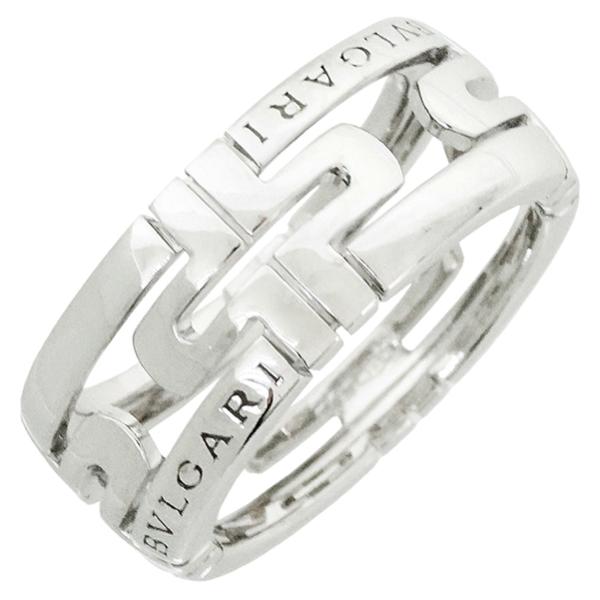 ●各商品ページにございます、商品詳細を必ずご確認ください。（パソコンは下部にスクロール、スマホは"すべて見る"をタップ）BVLGARI ブルガリ オープン パレンテシ スモール リング #48 約8号 K18WG ホワイトゴールド 指輪 ア...