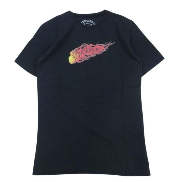 ■商品情報[商品名]BACKBONE バックボーン BB11S-C40 THE BASIS ザベイシス ファイヤー ロゴ プリント 半袖 Tシャツ ブラック系 M【中古】[カラー]ブラック系[サイズ]表記サイズ：Mx 厚み約cm肩幅：約40...