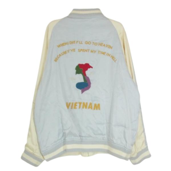 ■商品情報[商品名]varde77 バルデセブンティセブン 16AW 9016AW-AN-JC02-SN 虎刺? リバーシブル スカジャン ブルゾン ライトブルー系 1【中古】[カラー]ライトブルー系[サイズ]x 厚み約cm表記サイズ：1着...