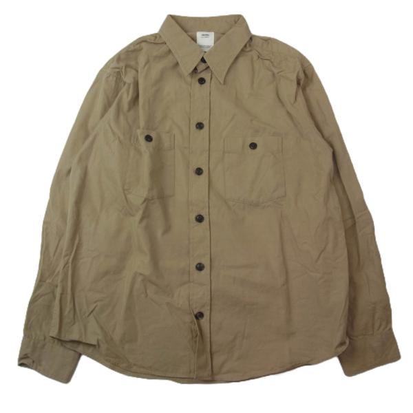 ■商品情報[商品名]VISVIM ビズビム 19AW 0119205011022 USM ALBACORE SHIRT L/S 長袖 シャツ 星条旗 エルボーパッチ 長袖シャツ ベージュ系 2【中古】[カラー]ベージュ系[サイズ]x 厚み約...