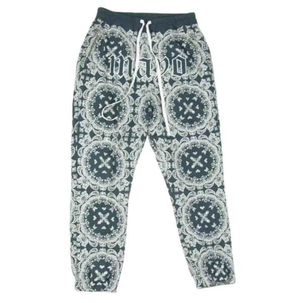 ■商品情報[商品名]メイヨー MAYO 23ＭYF-PT25 PAISLEY ペイズリー エンブロイダリー ナイロン ラウンジ パンツ ブルー系 M【中古】[カラー]ブルー系[サイズ]表記サイズ：Mx 厚み約cmウエスト：約70cm股上：約...