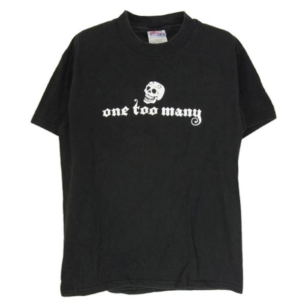 ■商品情報[商品名]ワン トゥー メニー ONE TOO MANY ロゴ プリント 半袖 Tシャツ ブラック系 S【中古】[カラー]ブラック系[サイズ]表記サイズ：Sx 厚み約cm肩幅：約38cm着丈：約60cm身幅：約42cm袖丈：約17...