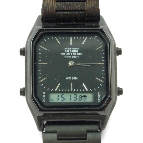■商品情報[商品名]CRIMIE クライミー THE MULTI DEGITAL WATCH マルチデジタル ウォッチ アナログデジタル 腕時計 ブラック系【中古】[カラー]ブラック系[サイズ]ケース：約3.4cm x 3.4cm腕周り：約...