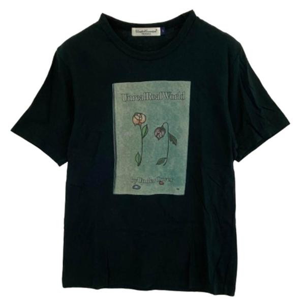 ■商品情報[商品名]UNDERCOVER アンダーカバー Unreal期 プリント Tシャツ ブラック系 1【中古】[カラー]ブラック系[サイズ]x 厚み約cm表記サイズ：1肩幅：約39cm着丈：約62cm身幅：約44cm袖丈：約21.5c...