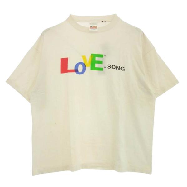 ■商品情報[商品名]SAINT MICHAEL セントマイケル 25ss SM-HR8-0000-019 LOVE SONG SS TEE ヴィンテージ加工 半袖 Tシャツ ホワイト系 XXL【中古】[カラー]ホワイト系[サイズ]表記サイズ...