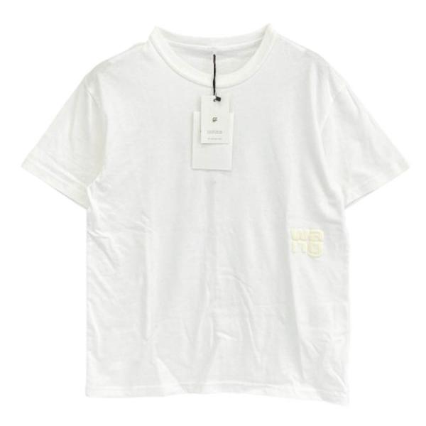 ■商品情報[商品名]Alexander Wang アレキサンダーワン 4CC3221357 alexanderwang.t 発砲プリント ロゴ Tシャツ ホワイト 【新古品】【未使用】【中古】[カラー]ホワイト系[サイズ]表記サイズ：XSx...