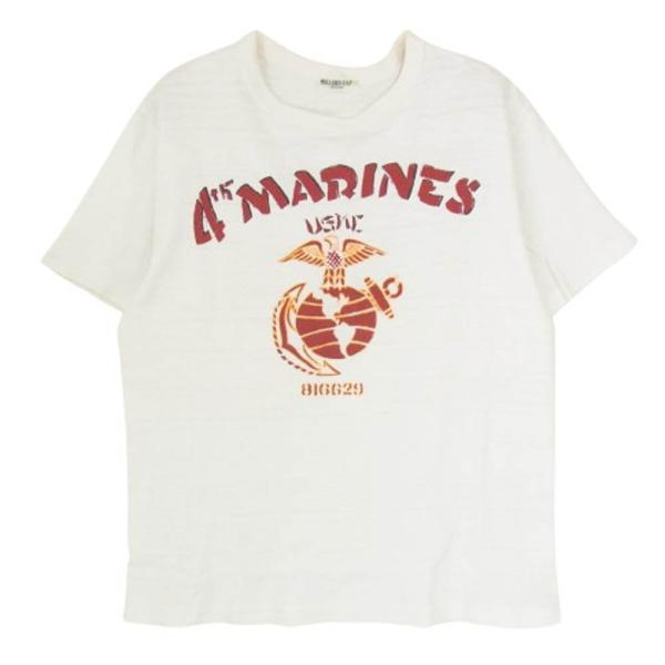 ■商品情報[商品名]WAREHOUSE ウエアハウス HELLER'S CAF? MARINES プリント クルーネック 半袖 Tシャツ ホワイト系 36【中古】[カラー]ホワイト系[サイズ]表記サイズ：36x 厚み約cm肩幅：約42cm着...