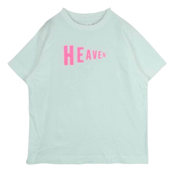 ■商品情報[商品名]ネセサリー necessary or unnecessary HEAVEN プリント 半袖 Tシャツ コットン 日本製 ホワイト系 ピンク系 L 3【中古】[カラー]ホワイト系 ピンク系[サイズ]表記サイズ：Lx 厚み約...