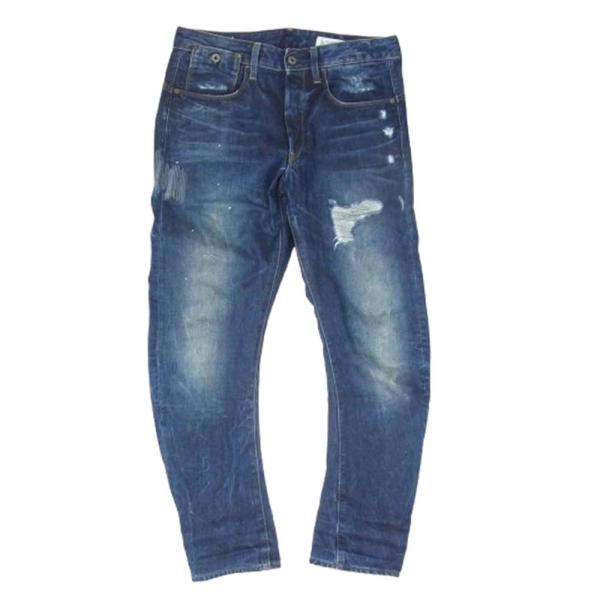 ■商品情報[商品名]G-STAR ジースター RESTORED DENIM ダメージ加工 スキニー デニム パンツ インディゴブルー系 30【中古】[カラー]インディゴブルー系[サイズ]表記サイズ：30x 厚み約cmウエスト：約80cm股上...