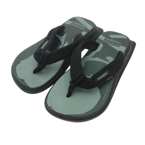■商品情報[商品名]mastermind JAPAN マスターマインドジャパン 53209-1-00117 Havaianas スクエアソール ファブリック ストラップ ラバー 【中古】[カラー]ブラック系 グレー系[サイズ]x 厚み約cm...