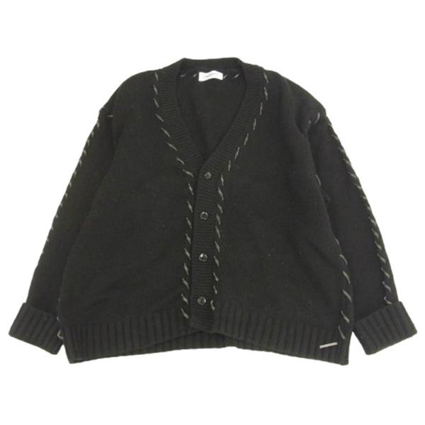 ■商品情報[商品名]DISCOVERED ディスカバード 23AW DC-23AW-KN-02 LOOPING KNIT CARDIGAN ステッチデザイン カーディガン ブラック系 3【中古】[カラー]ブラック系[サイズ]x 厚み約cm表...