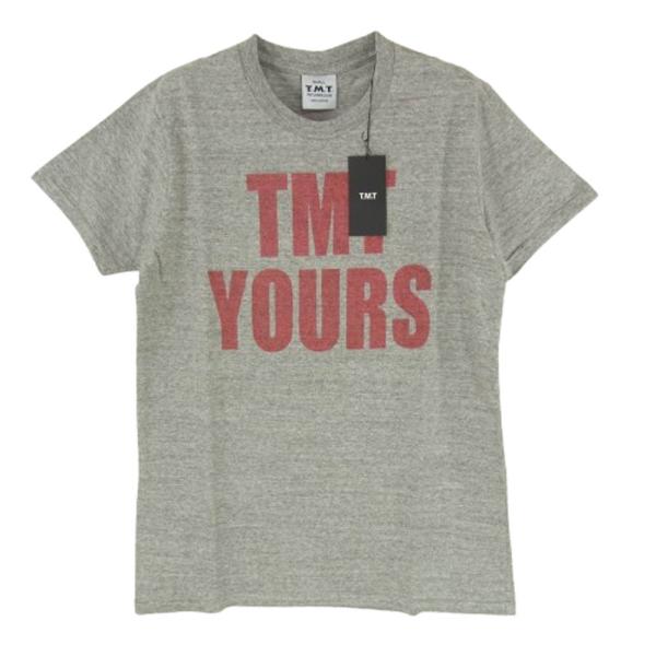■商品情報[商品名]TMT ティーエムティー TCS-F11SP11 TMT YOURS ロゴ コットン 半袖 Tシャツ グレー系 S【新古品】【未使用】【中古】[カラー]グレー系[サイズ]表記サイズ：Sx 厚み約cm肩幅：約37cm着丈：...
