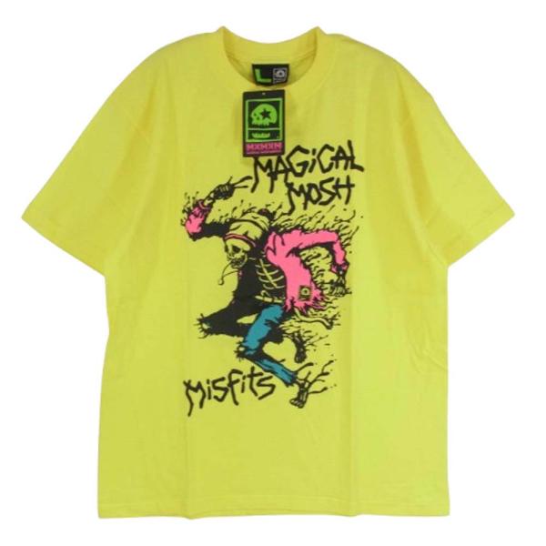 ■商品情報[商品名]マジカル モッシュミ スフィッツ MAGICAL MOSH MISFITS M534 モッシュ泥棒 TEE フロント プリント ロゴ 半袖 Tシャツ 【極上美品】【中古】[カラー]イエロー系[サイズ]表記サイズ：Lx 厚...