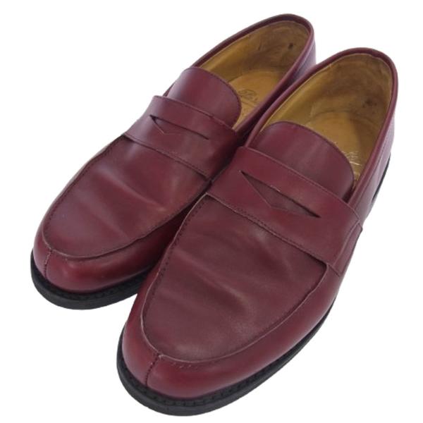 ■商品情報[商品名]Paraboot パラブーツ 135114 ADONIS GALAXY FINE アドニス コインローファー レザー シューズ エンジ系 6【中古】[カラー]エンジ系[サイズ]x 厚み約cm表記サイズ：6アウトソール：約...