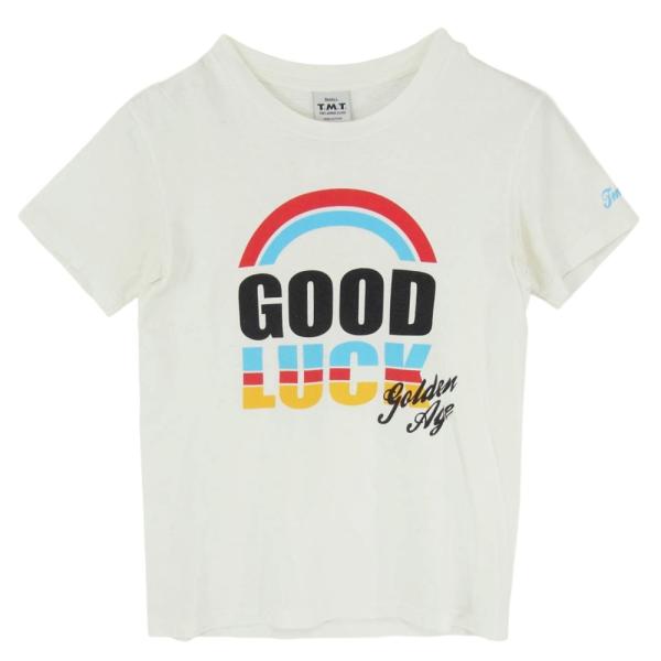 ■商品情報[商品名]TMT ティーエムティー GOOD LUCK golden age Tシャツ ホワイト系 S【中古】[カラー]ホワイト系[サイズ]表記サイズ：Sx 厚み約cm肩幅：約41.5cm着丈：約59.5cm身幅：約44cm袖丈：...