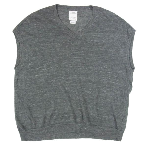 ■商品情報[商品名]VISVIM ビズビム 22SS 0122105012002 ウール リネン ニット ベスト グレー系 3【中古】[カラー]グレー系[サイズ]x 厚み約cm表記サイズ：3肩幅：約59cm着丈：約62cm身幅：約57cm[...
