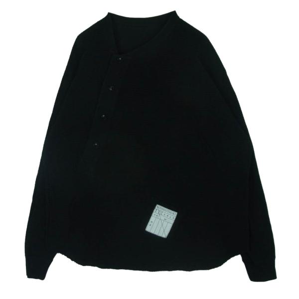 ■商品情報[商品名]ソウシオオツキ SOSHIOTSUKI S20SSCS01LS KIMONO BREASTED THERMAL キモノ ブレステッド サーマル 長袖 カットソー 44【中古】[カラー]ブラック系[サイズ]表記サイズ：44...