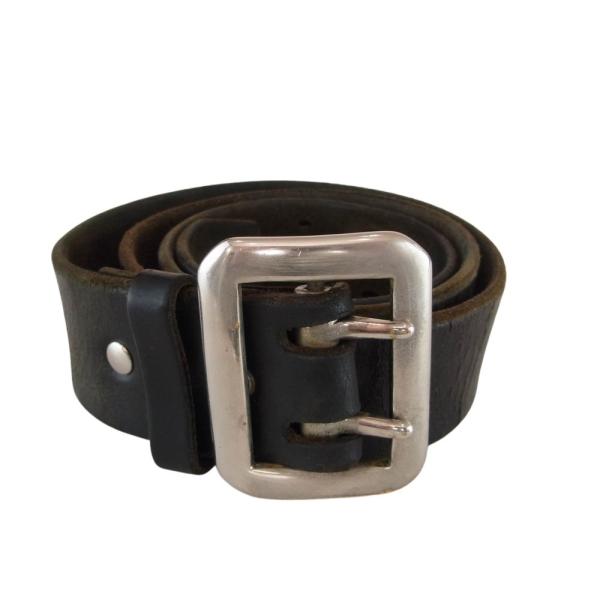 ■商品情報[商品名]RAINBOW COUNTRY レインボーカントリー Double pin Garrison belt ダブルピン ギャリソン ベルト ベルト穴追加 ブラック系 34【中古】[カラー]ブラック系[サイズ]全長：約107c...