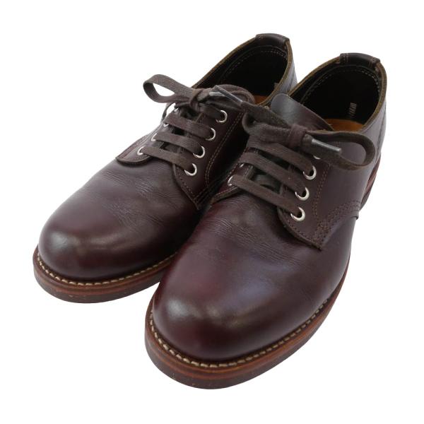 ■商品情報[商品名]Chippewa チペワ 1901M74 4-IN SERVICE OXFORD 4インチ プレーントゥ サービス オックスフォード レザーシューズ 【中古】[カラー]ブラウン系[サイズ]x 厚み約cm表記サイズ：25....