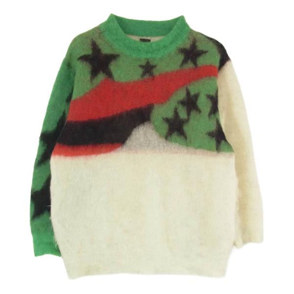 ■商品情報[商品名]SAINT MICHAEL セントマイケル 21AW SM-A21-0000-054 × DENIM TEARS デニムティアーズ モヘヤ混 ニット セーター オフホワイト系 M【中古】[カラー]オフホワイト系[サイズ]...