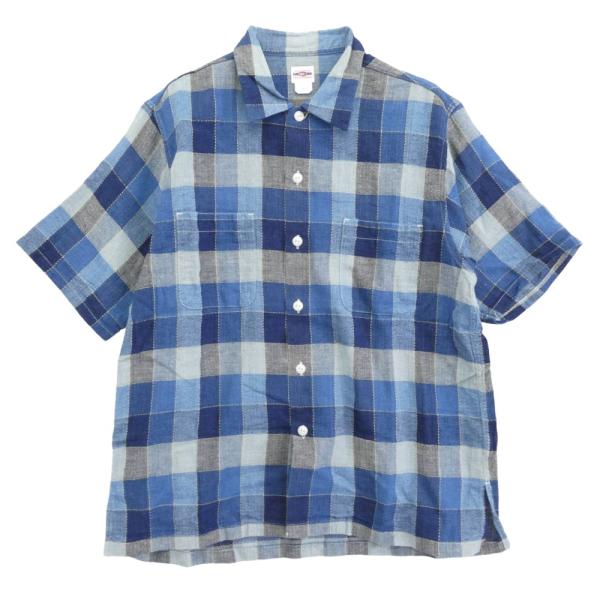 ■商品情報[商品名]BIG YANK ビッグヤンク 600-201-22 復刻  ブロック チェック 半袖 シャツ ブルー ブルー系 マルチカラー系 M【中古】[カラー]ブルー系 マルチカラー系[サイズ]表記サイズ：Mx 厚み約cm肩幅：約...